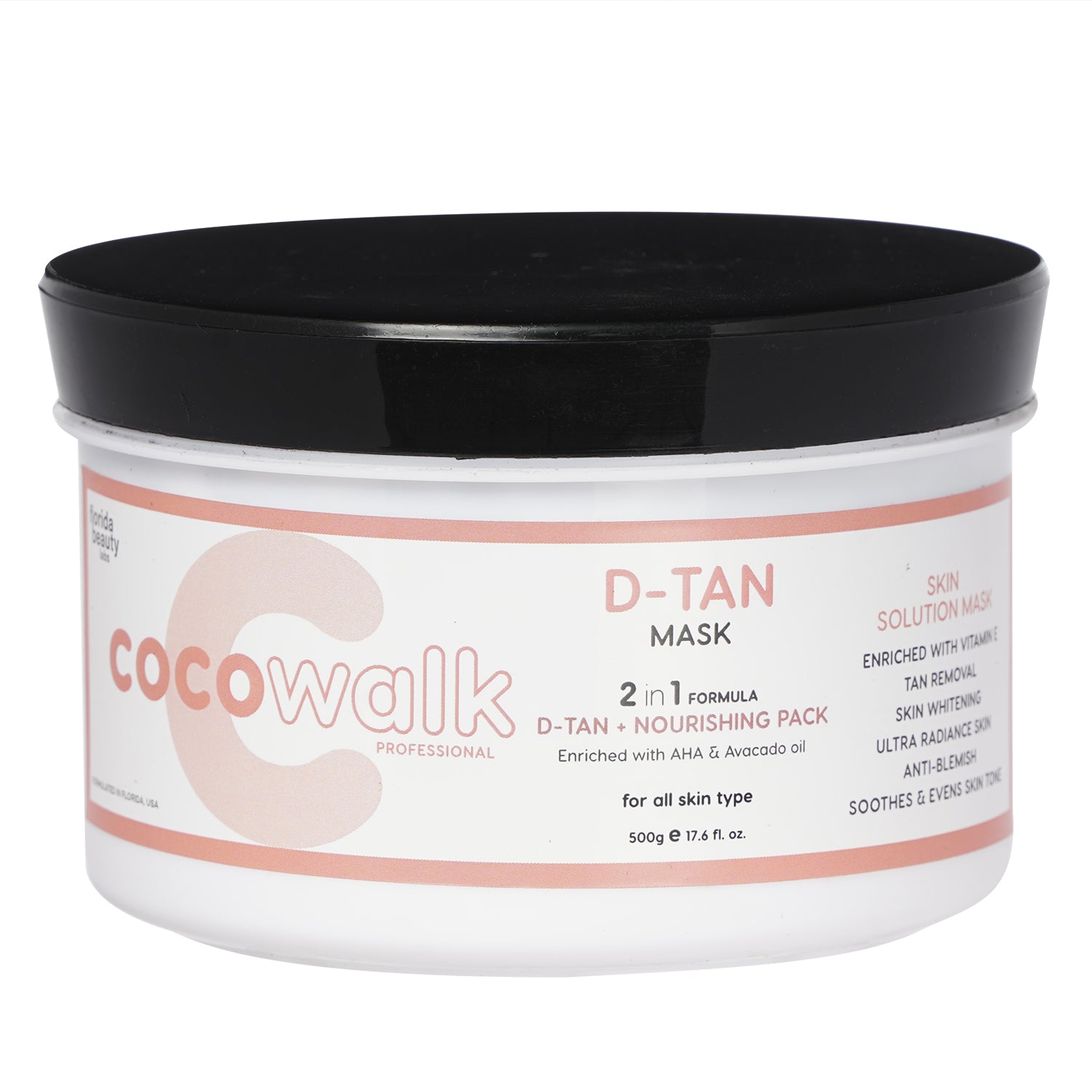 Cocowalk Professional D-tan Mask with Vitamin E, AHA and Avocado | D-t – Shop Salon Products