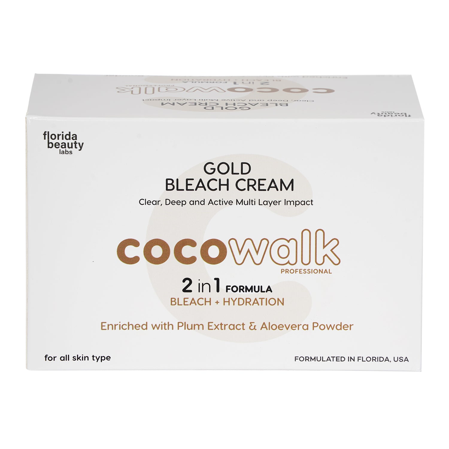 Cocowalk Professional Gold Bleach Cream with Plum Extract & Aloe Vera – Shop Salon Products