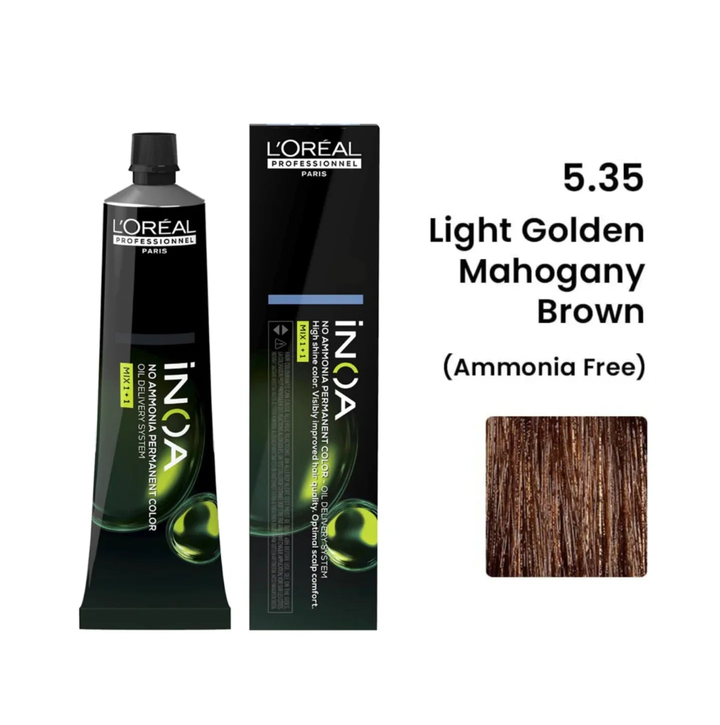 L’Oreal Professionnel INOA 5.35 Light Brown With Mahogany Gold 60g ...